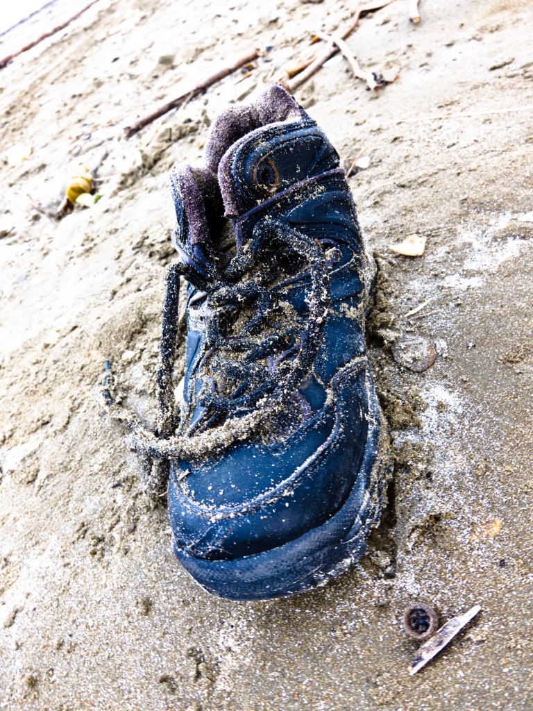 The abandoned sandy shoe - where art collides where art collides